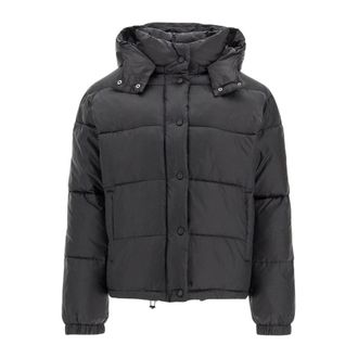 Pinko Gepolsterte- gl&auml;nzende Satinjacke - - Jackets - Damen - Schwarzk - M