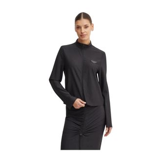 Sportalm Rippstrick-Rei&szlig;verschluss-Pullover - - Sweatshirts & Hoodies - Damen - Schwarzk - XS