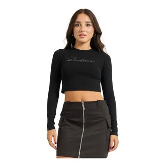 Disclaimer Femme, Tops, Noir, Taille: 38 FR Haut &agrave; Manches Longues