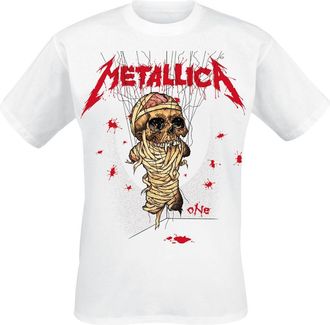 Metallica One Landmine Männer T-Shirt weiß XXL 100% Baumwolle Band-Merch, Bands, Totenköpfe