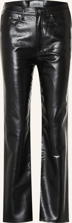 A Gold E Agolde Lederhose schwarz
