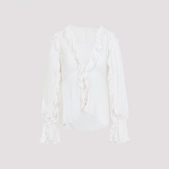 Alberta Ferretti Chemise en cr&eacute;ponne Alberta Ferretti
