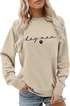 Generic 2026 Printemps Femmes Automne Hiver Imprim&eacute; Graphique Sweatshirt Casual Manches Longues Pull Tunique Top Doux Confortable Coupe Ample Mode Streetwear,