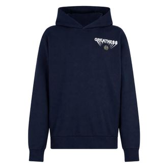 Philipp Plein Fleece Hoodie Greatness - - Sweatshirts & Hoodies - Herren - Blau - XL