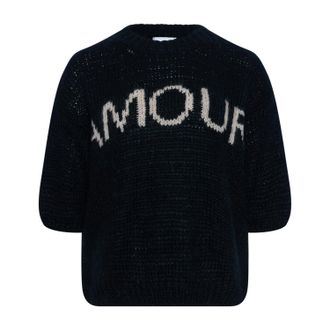 Noella Amour Strick in Schwarz & Cremewei&szlig;