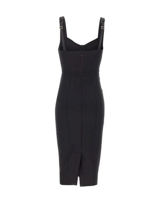 Elisabetta Franchi Womens Scuba Dress Black Polyamide Evening Suits