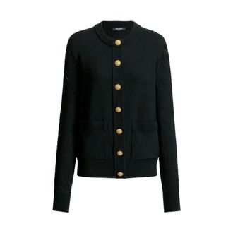 Balmain Femme, Pulls, Noir, Taille: 40 FR Cardigans