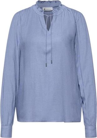 Street One Femme, Blouses et Chemises, Bleu, Taille: 40 FR Light Viscose Blouse