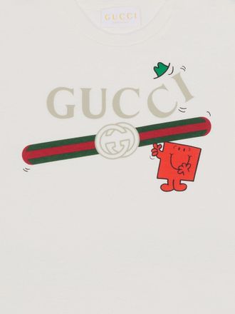 Gucci Logo-Print Cotton T-Shirt - White
