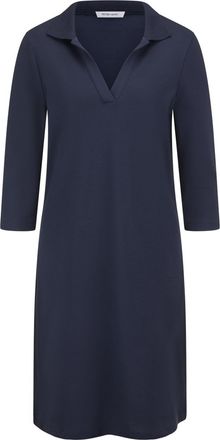 Peter Hahn Polo-Kleid 3/4-Arm Peter Hahn blau