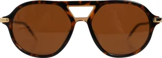 Dolce & Gabbana Brown Dg4343f Havana Tortoise Women Eyewear Sunglasses Acetate