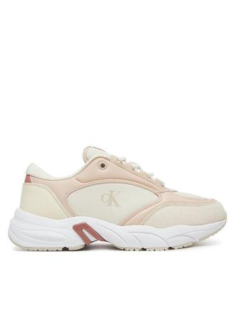 Calvin Klein Jeans Sneakers Retro Tennis Mg Mix YW0YW01743 Écru