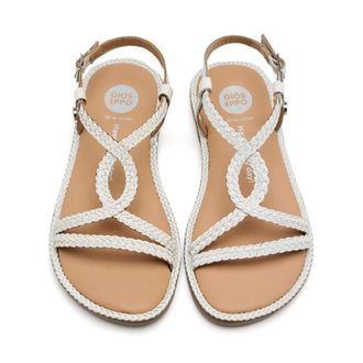 Gioseppo Suffield Flache Sandale, weiß, 37 EU