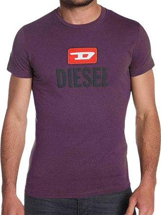 Diesel T-Shirt f&uuml;r Herren/Damen Unisex (Dunkel-Lila)