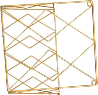 Cabilock Goldfarbener B&uuml;cherst&auml;nder Wandmontiert Aus Rostfreiem Eisen Multifunktionaler Buchst&uuml;tze Und Zeitschriftenhalter F&uuml;r Zuhause B&uuml;ro Und Hochzeiten