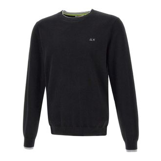 Sun 68 Woll-Baumwollpullover - - Knitwear - Herren - Schwarzk - 2XL
