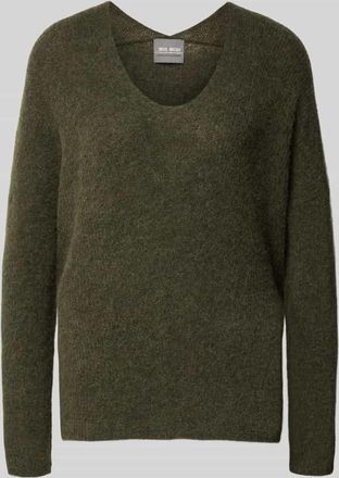 Mos Mosh Strickpullover aus Woll-Mix mit V-Ausschnitt Modell THORA
