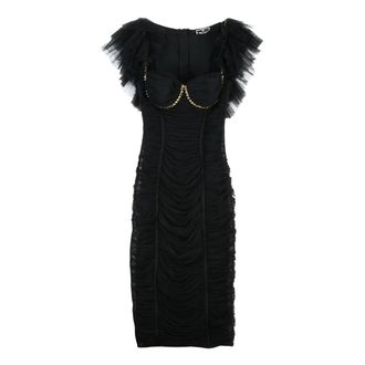 Elisabetta Franchi Damen, Kleider, Schwarzk, XSGr&ouml;&szlig;e