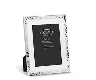 Edzard Cadre photo Fano pour photos 13 x 18 cm, avec passe-partout, argenté noble, résistant au ternissement