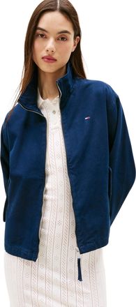 Tommy Jeans Damen Tjw Reg Zip Cotton Jacket Ext Dw0dw20526 Andere, Blue (Dark Night Navy), 3XL Große Größen EU