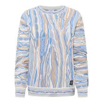 Carlo Colucci Jacquard Strickpullover - - Knitwear - Herren - Mehrfarbig - L