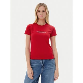 Guess T-Shirt W5RI4 2K8HM0 Rot Regular Fit