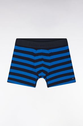 Eden Park Boxer En Jersey De Coton Stretch Cercl&eacute; Marine Et Bleu
