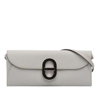Herm&egrave;s Pre-owned Leder Crossbody Bag - - Pre-owned - Damen - Grau - ONE SIZE