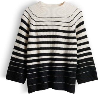 someday Strickpullover TIRALIE Loose in Rippstruktur gerader Schnitt, Rippstruktur, Raglan&auml;rmel