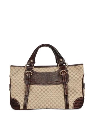 Celine sac &agrave; main Macadam en toile (ann&eacute;es 1990-2000) - Tons neutres