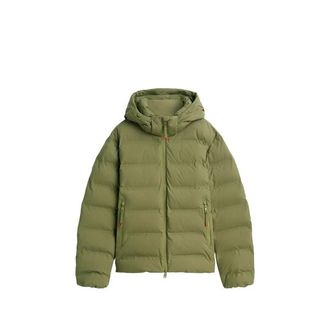 Tommy Hilfiger Doudoune droite col montant &agrave; capuche