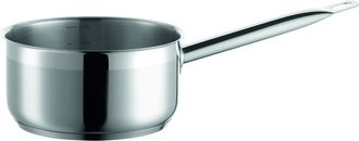 Mäser Mäser, Serie Professional, Stielkasserolle 18 cm, Topf aus hochwertigem Edelstahl 18/10, Induktion, Literskala