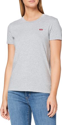 Levi's Damen Perfect Tee Starstruck Heather Grey X XXS