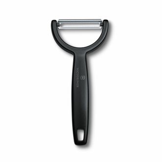 Victorinox by Swiss Army Sparsch&auml;ler Ypso, Sch&auml;ler f&uuml;r Gem&uuml;se, Obst, Zackenschliff, Zweischneidig, Extra Scharf, Swiss Made, schwarz