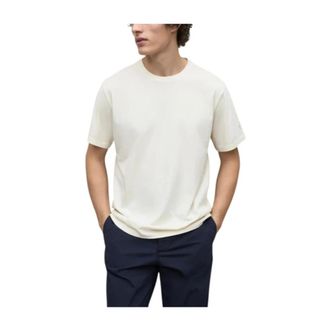 Ecoalf Baumwoll-T-Shirt mit R&uuml;ckendruck - - Tops - Herren - Wei&szlig; - M
