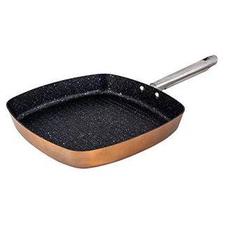 San Ignacio Geeignet f&uuml;r Induction 139278 Grillpfanne aus gepresstem Aluminium, mehrfarbig, 28 x 28 cm, Kunststoff