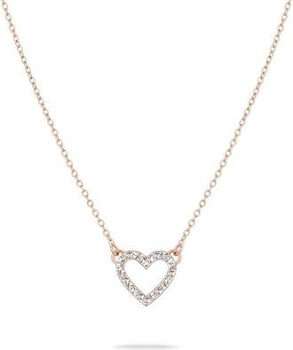 Tamaris Collier avec pendentif en forme de coeur - Amazon Exclusive, 45 cm, Acier inoxydable, Zircone cubique