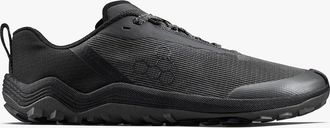 Vivobarefoot Primus Trail Flow Herren-Laufschuhe, Wildleder und Textil, Flacher Absatz, Gummisohle, Low-Top (Dark Shadow, EU Schuhgr&ouml;&szlig;ensystem, Erwachsene, Herren,