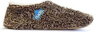 Nuvola Chaussons Homme Femme Antid&eacute;rapants Chaudes rembourr&eacute;es Confortables Brun 42/43 EU