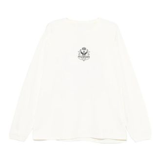 Rhude Lang&auml;rmeliges Oberteil mit Rundhalsausschnitt - - Tops - Herren - Wei&szlig; - M