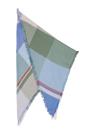 s.Oliver Dreieckiger Schal aus Viskosemix mit Karomuster