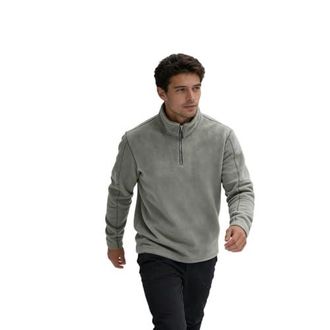 Generic Pull &agrave; manches longues pour homme - Automne et hiver - Col montant - D&eacute;contract&eacute; - Tendance - Col en V, Vert, XXL