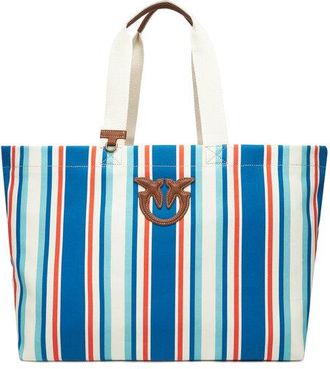 Pinko Handtasche Shopping Bag Extra PE 25 PLTT 104754 A2G5 Blau