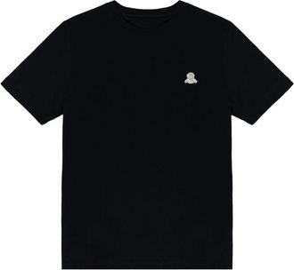RefrigiWear Schwarzes Baumwoll Logo Patch T-Shirt - - Tops - Herren - Schwarzk - M