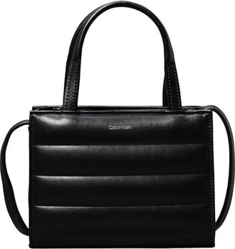 Calvin Klein Cabas Sac Femme Line Quilt Mini Petit, Noir (Ck Black), Taille Unique