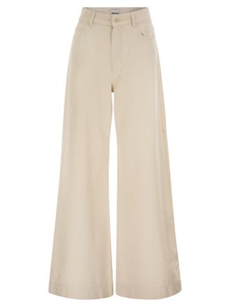 Max Mara Weekend Maxmara Wkdcanneti - Jean large en denim de coton
