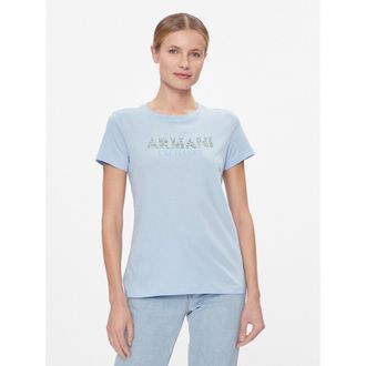 A|X Armani Exchange T-Shirt 3DYT13 YJ8QZ 15DD Himmelblau Regular Fit