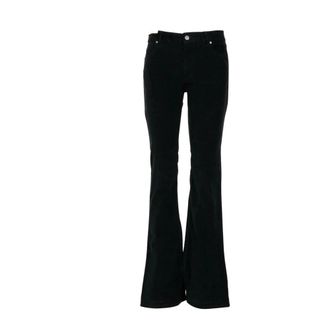 Pantaloni Torino Schwarze Samt Flare Jeans - - Jeans - Damen - Schwarzk - W27