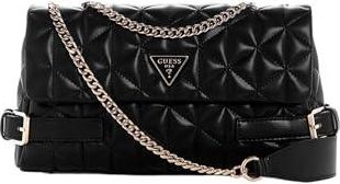 Guess sac &agrave; &eacute;paule bandouli&egrave;re Paisleigh Convertible Xbody Flap Bag Black noir