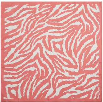 Saison 1865 Carré de soie Zèbre